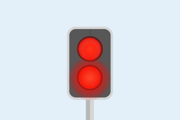 Flashing red lights at a fire station or airport | Drive