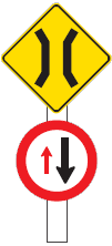 Give Way signs on one-lane bridges | Drive